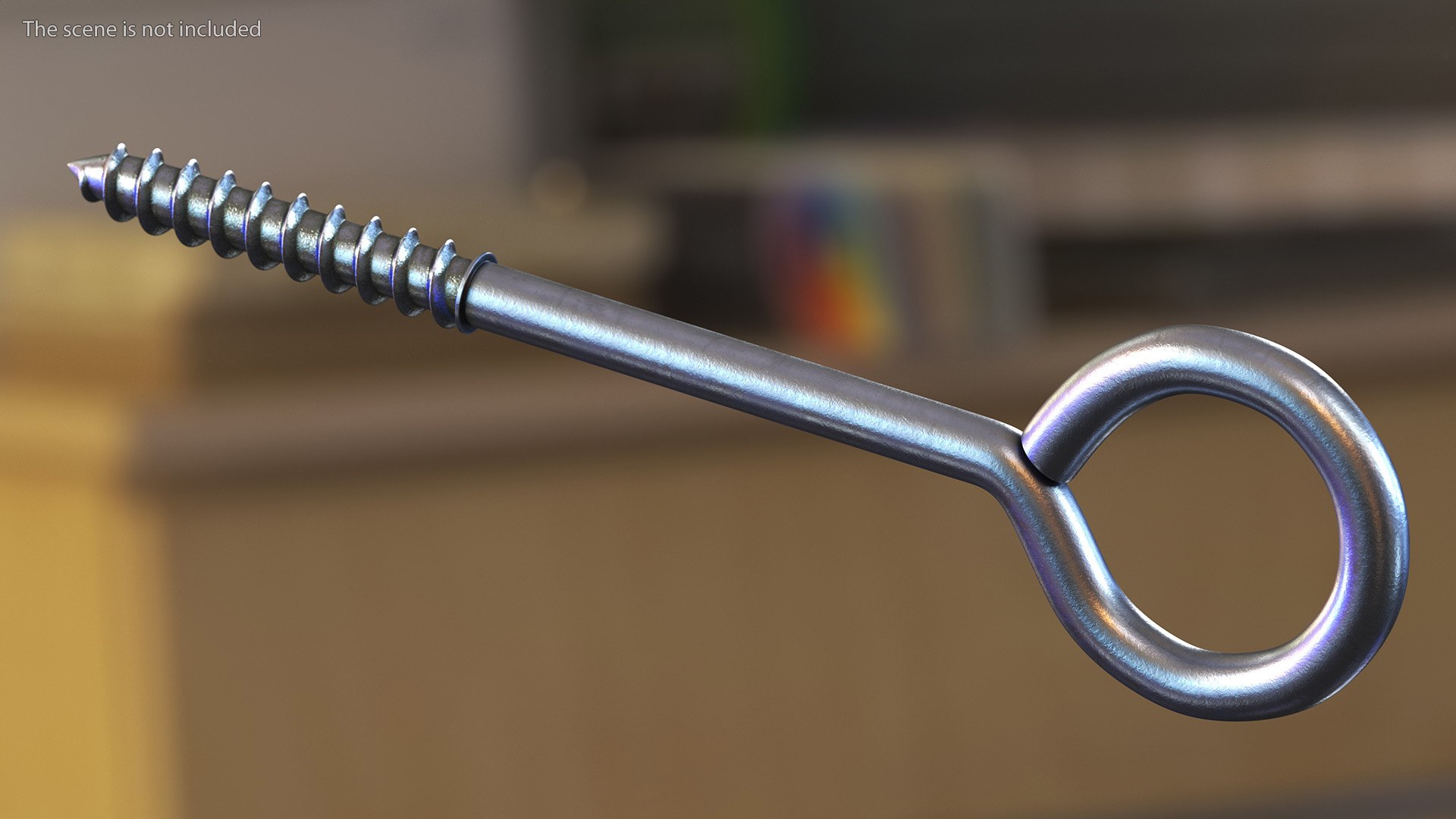 Drapery Screw Eyes Set Silver 3D Model - TurboSquid 2217932