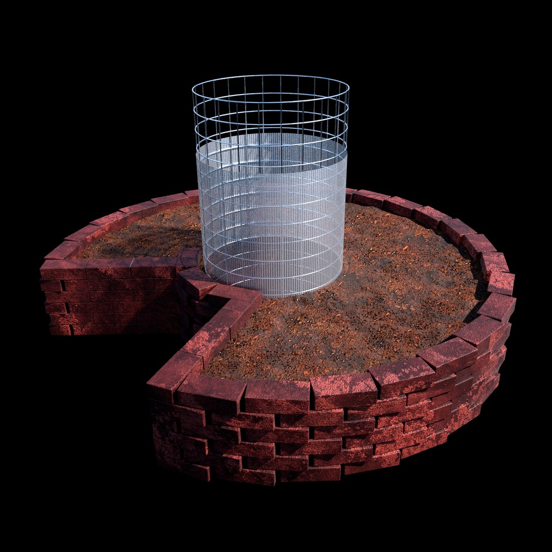 3d Keyhole Garden Pbr Model