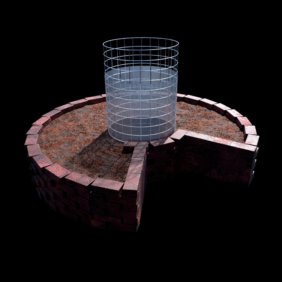 3d Keyhole Garden Pbr Model