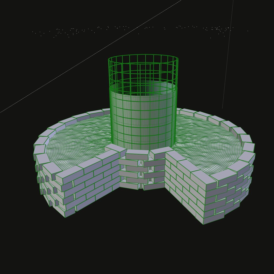 3d Keyhole Garden Pbr Model