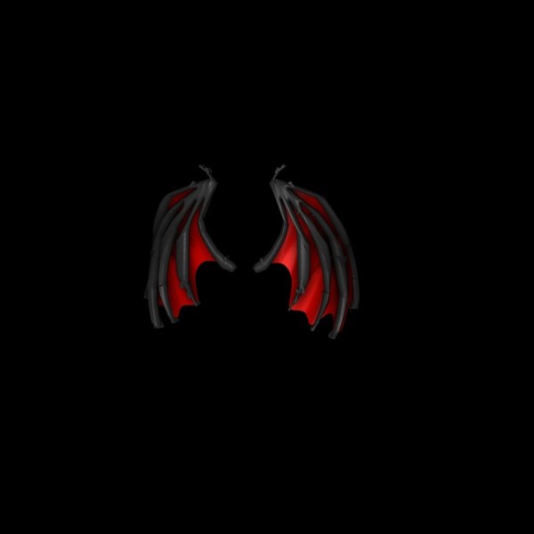 3d demon wings