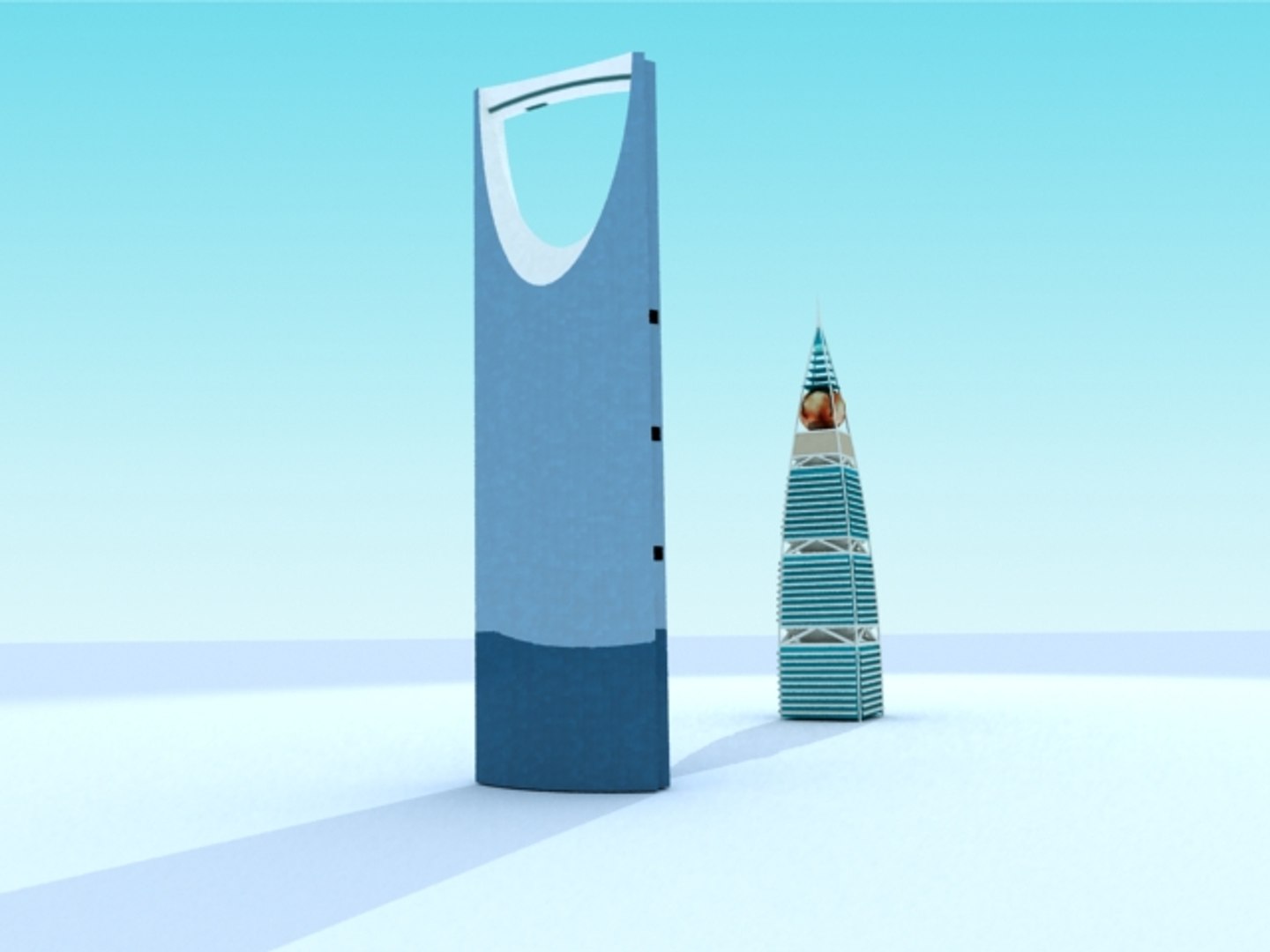 Skyscraper Riyadh Saudi Arabia 3d 3ds