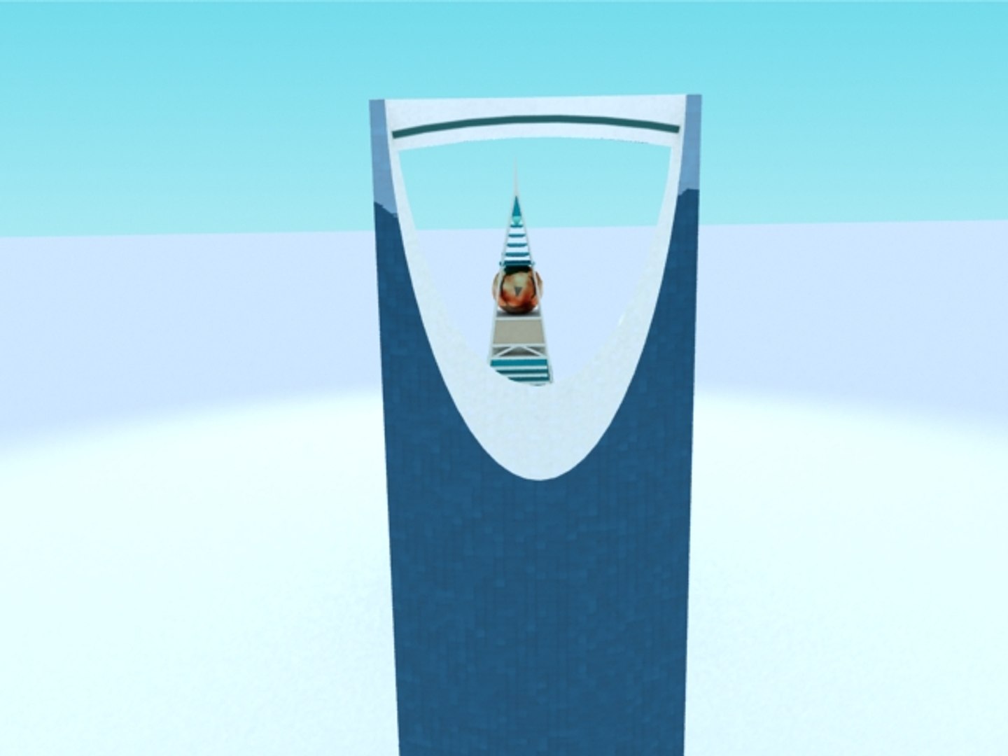 Skyscraper Riyadh Saudi Arabia 3d 3ds