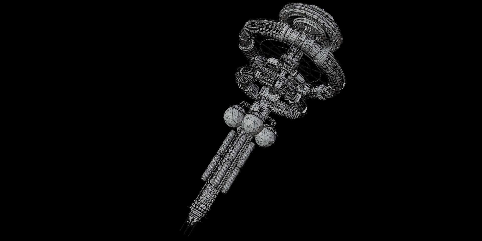 Orbital Space Station 3D Model - TurboSquid 2054898