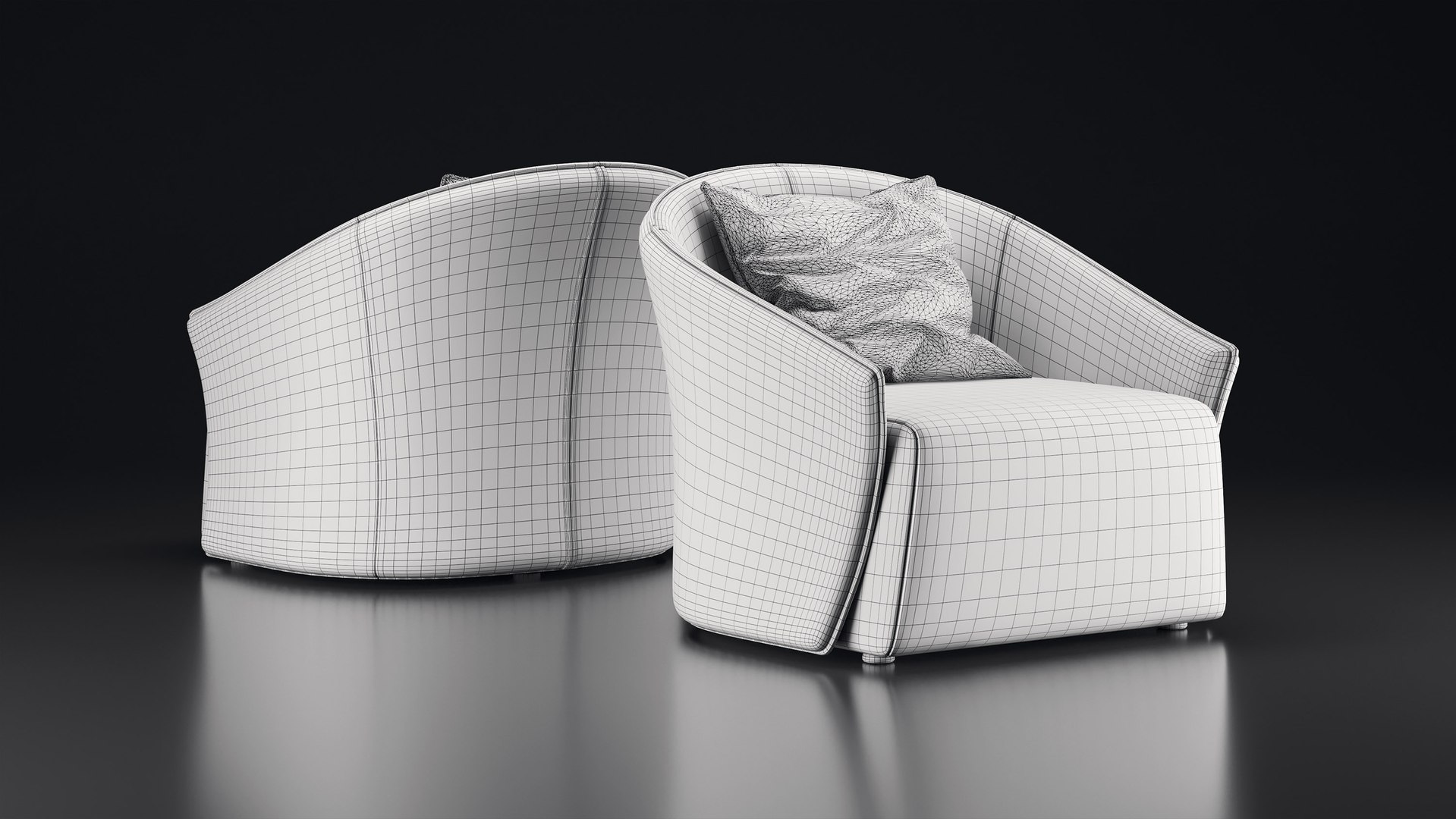 Bustier Armchair By Saba Italia 3D Model - TurboSquid 1909777