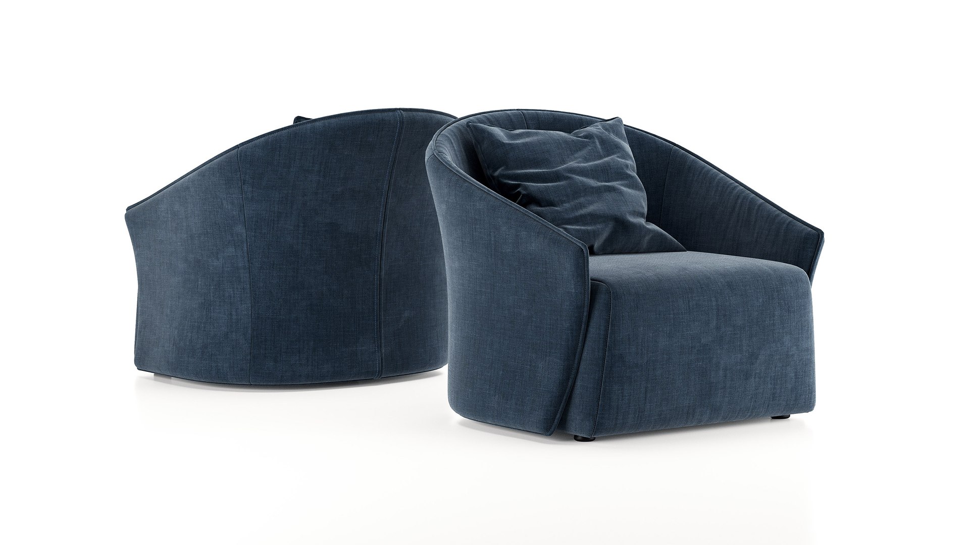 Bustier Armchair By Saba Italia 3D Model - TurboSquid 1909777