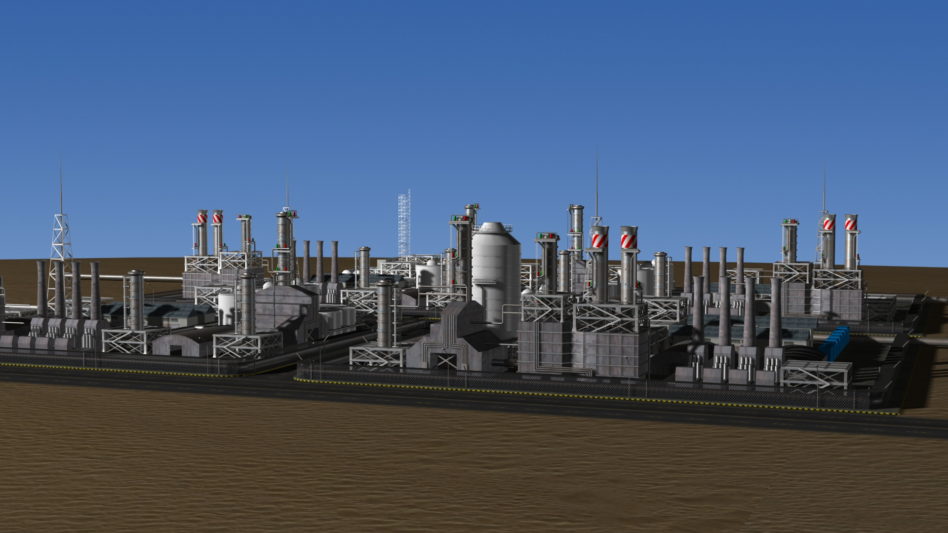 Oil Refinery 3D Model - TurboSquid 2049748
