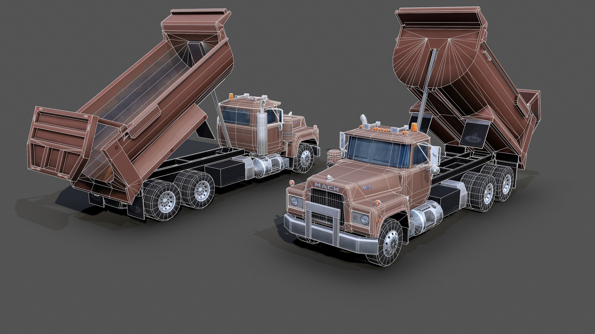 Mack RD686S Dump Truck S08 1985 3D Model - TurboSquid 1862406