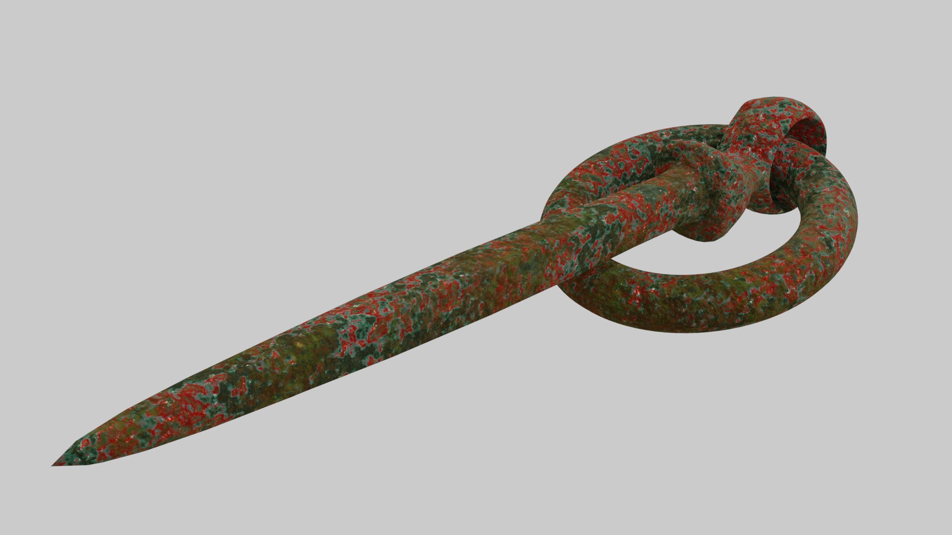 Rusted Metal Hook Model - TurboSquid 1464574