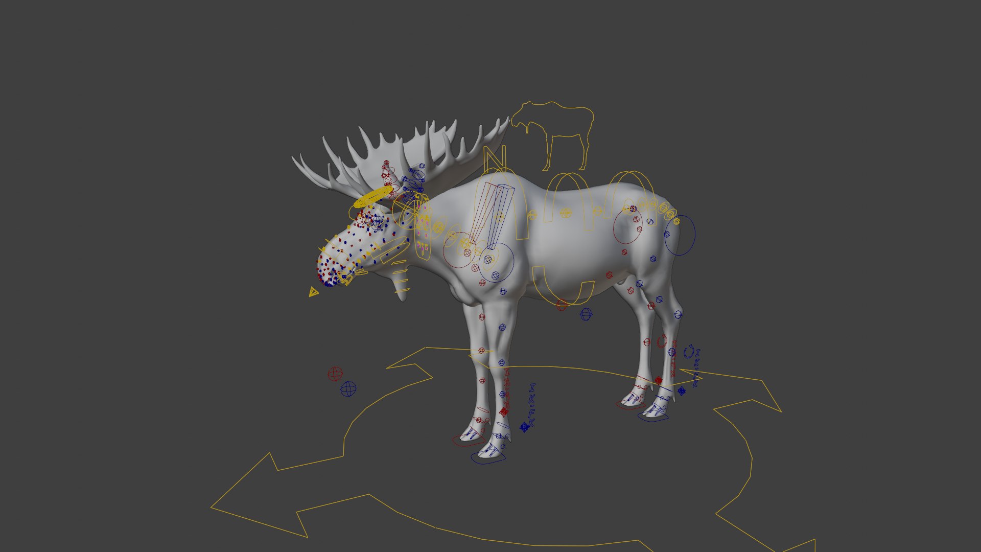 Male Moose Rigging Animation 3D Model - TurboSquid 1661674