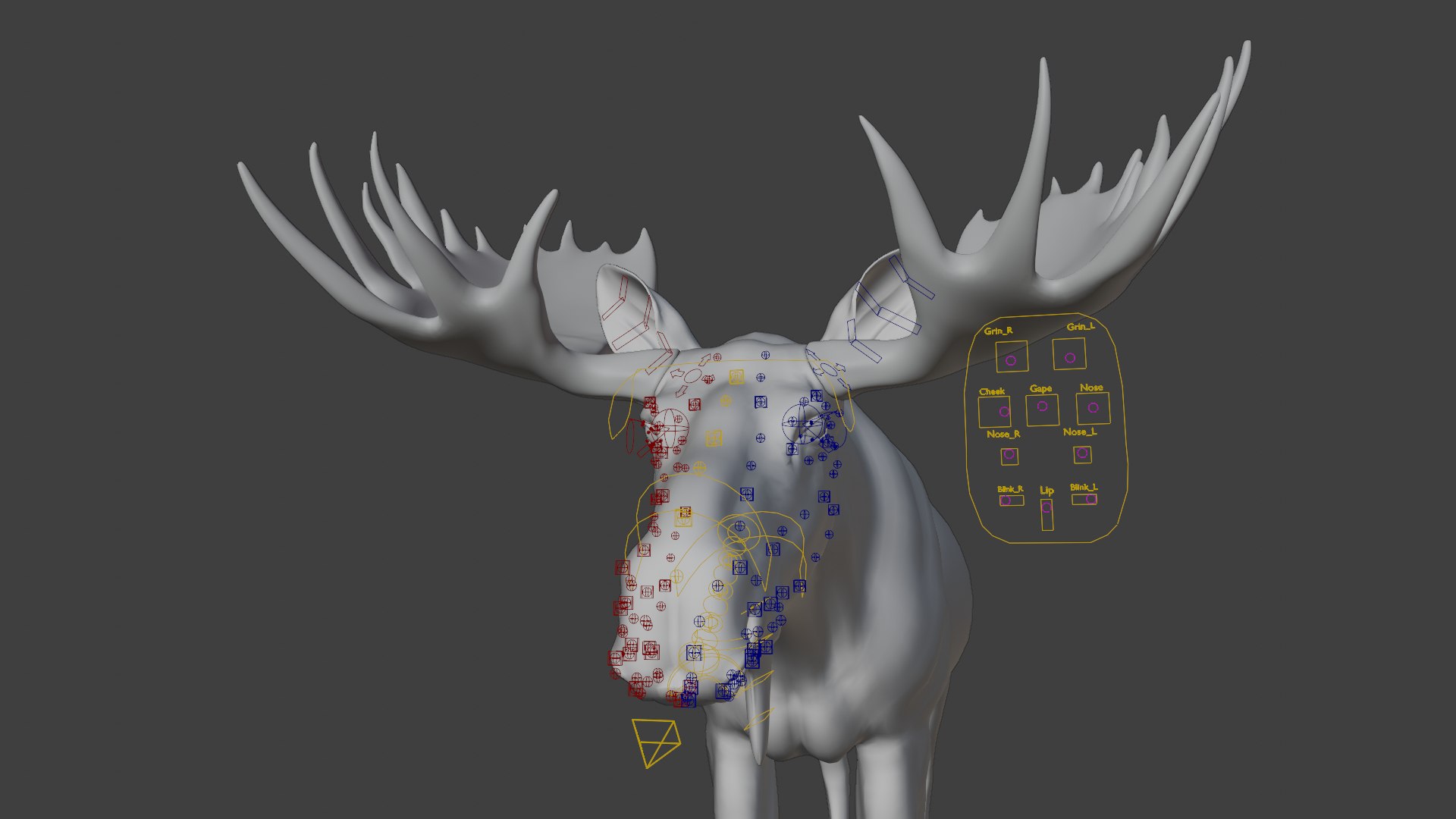 Male Moose Rigging Animation 3D Model - TurboSquid 1661674