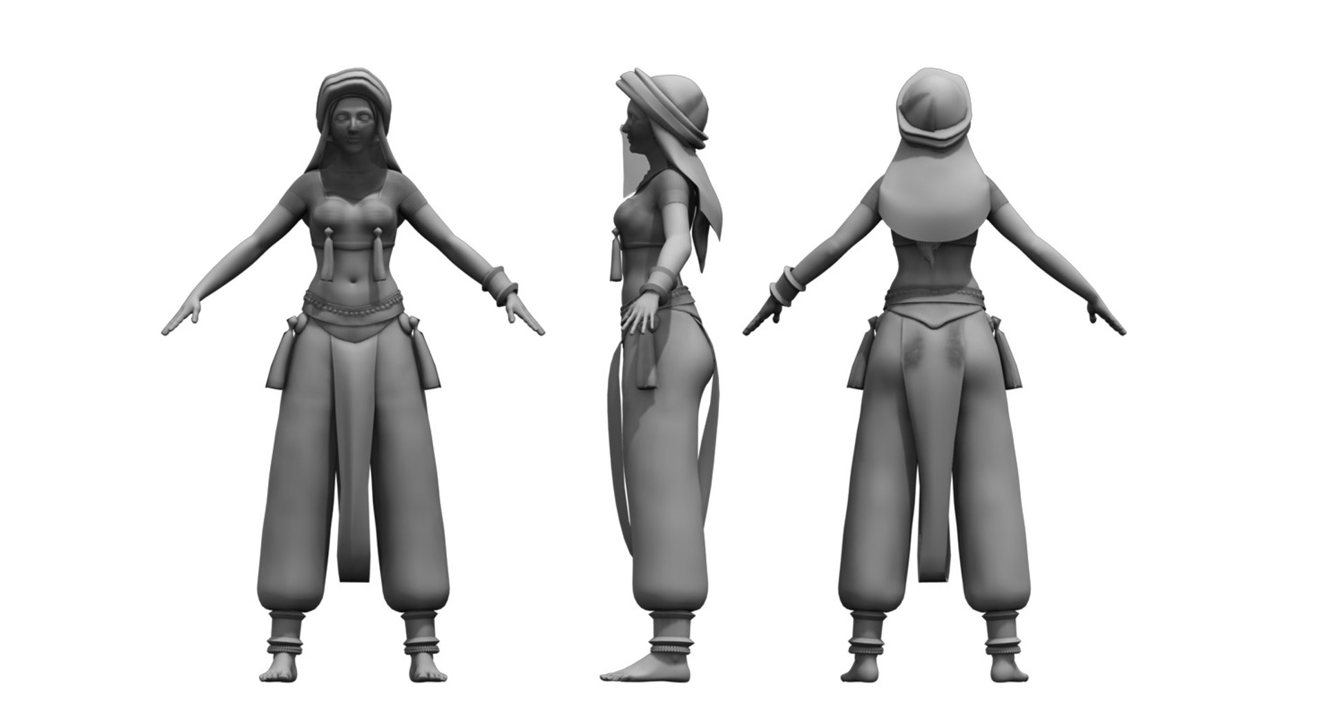 Dancing Girl 3D - TurboSquid 1528674