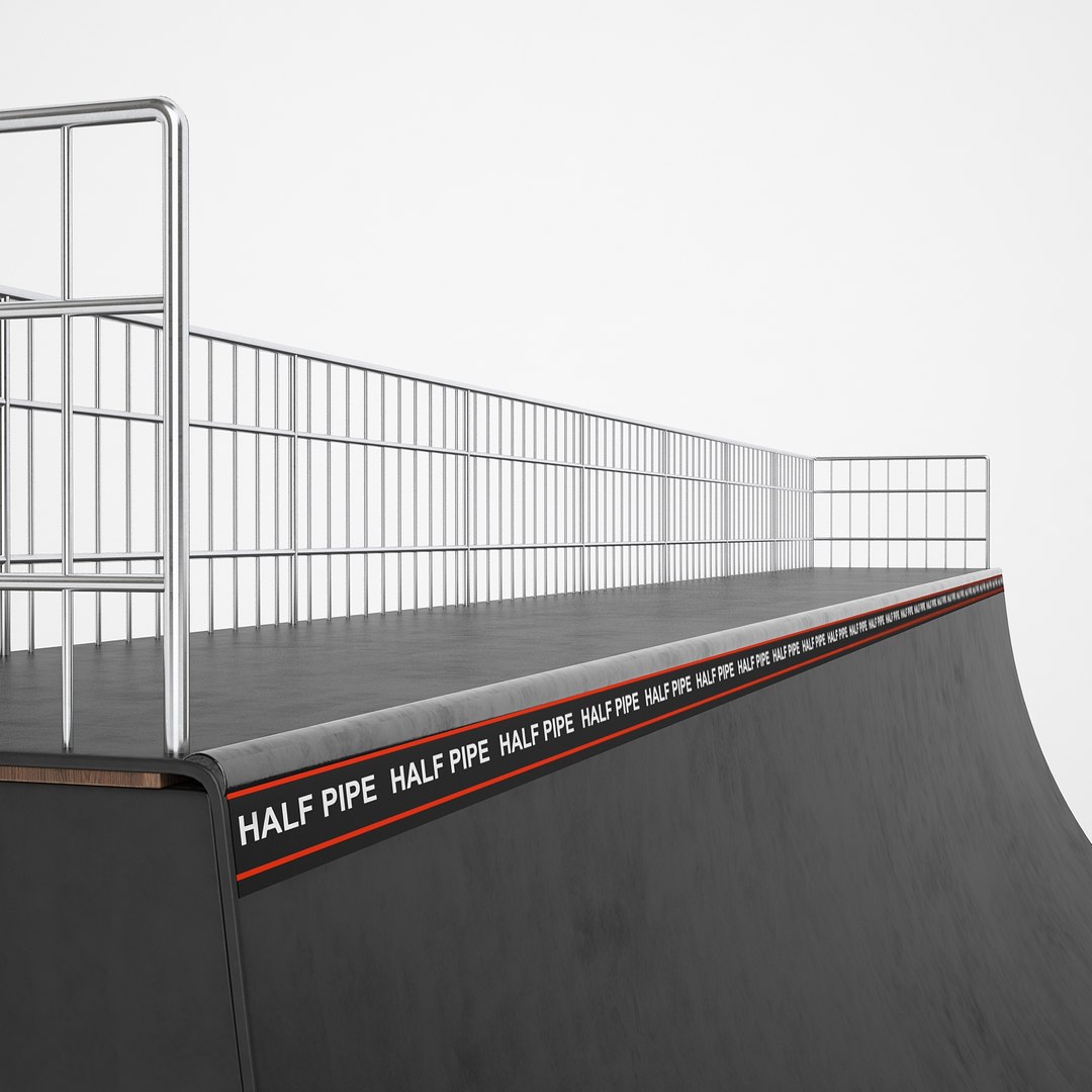 3D Model Half Pipe - TurboSquid 1190140