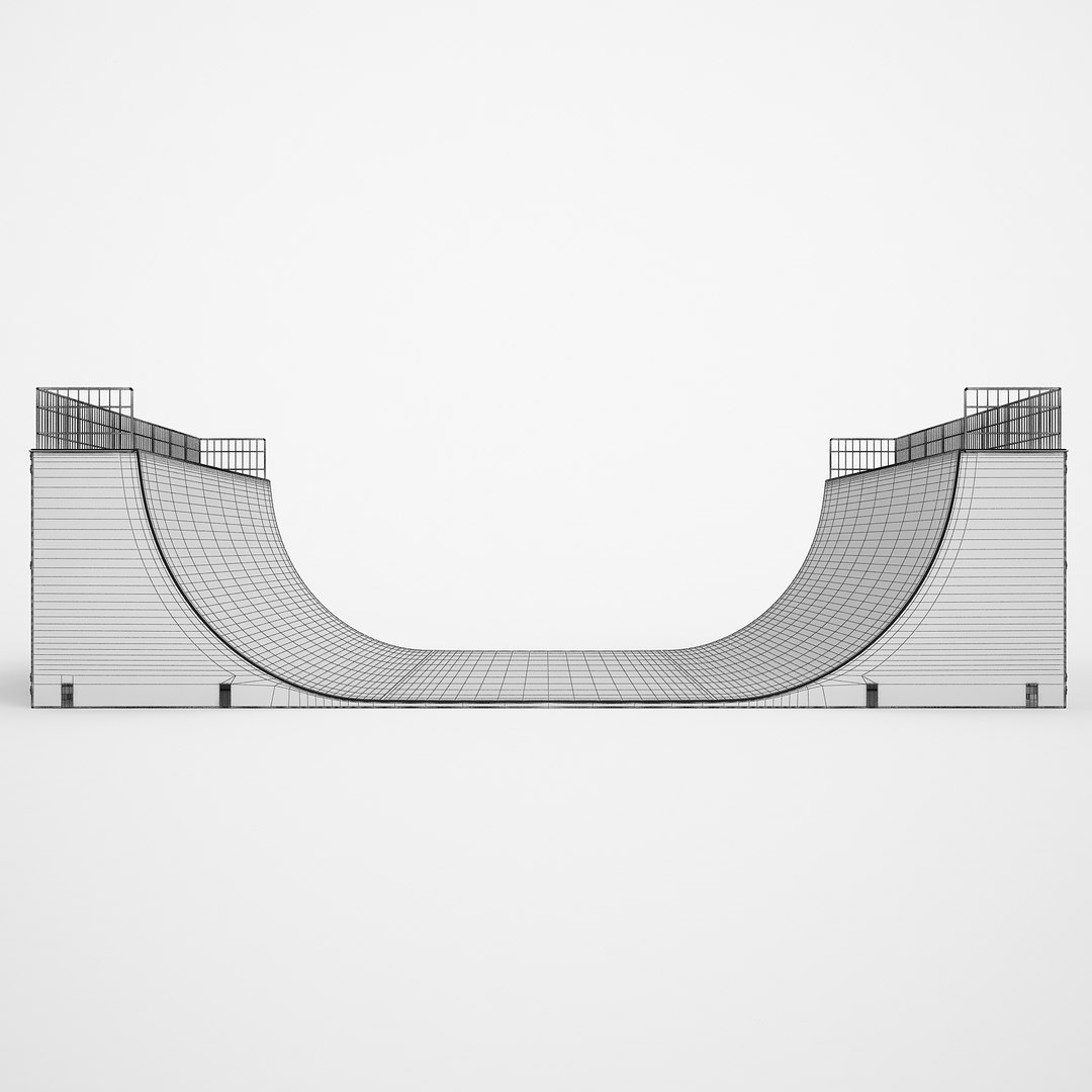 3D Model Half Pipe - TurboSquid 1190140
