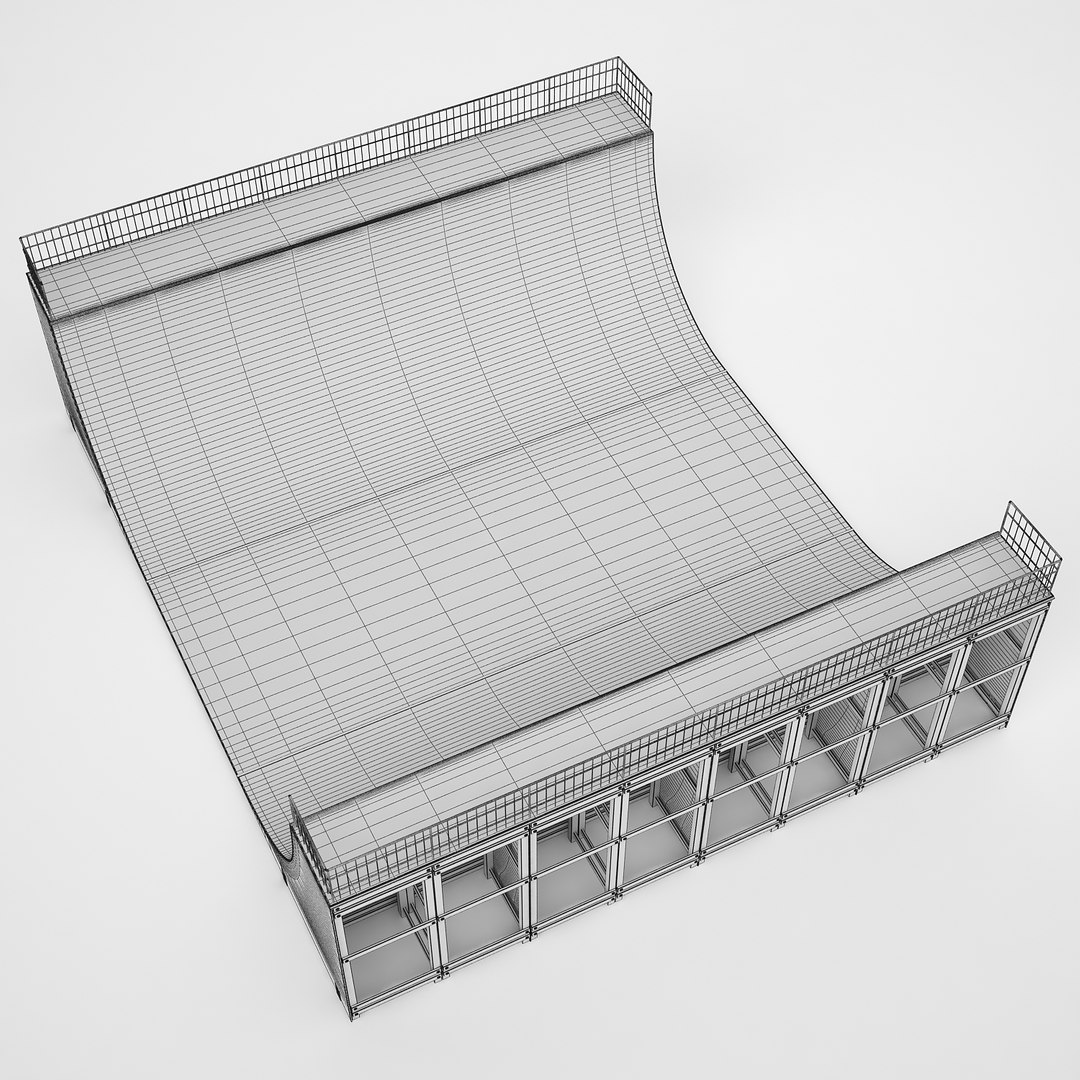 3D Model Half Pipe - TurboSquid 1190140