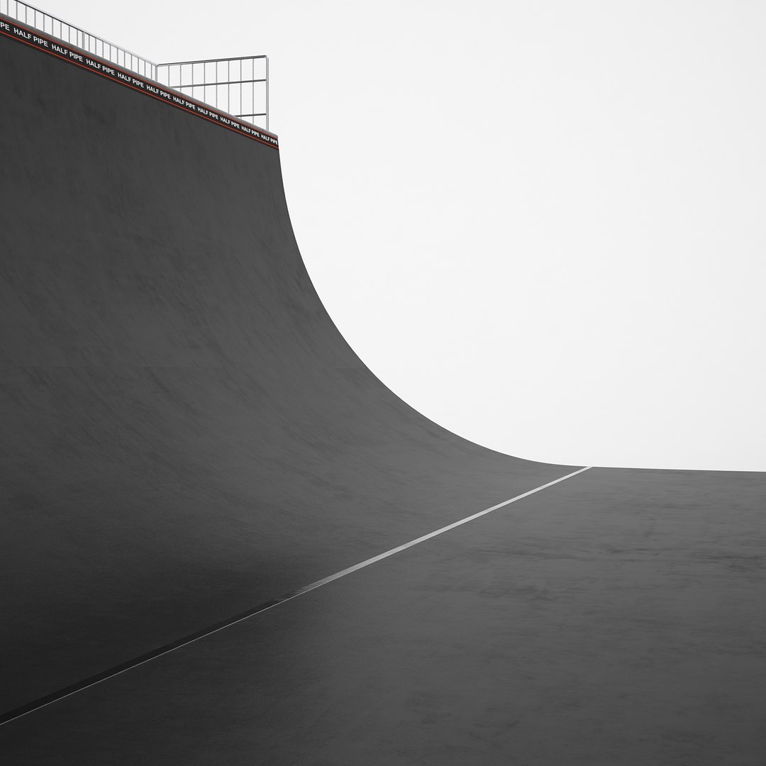 3D Model Half Pipe - TurboSquid 1190140