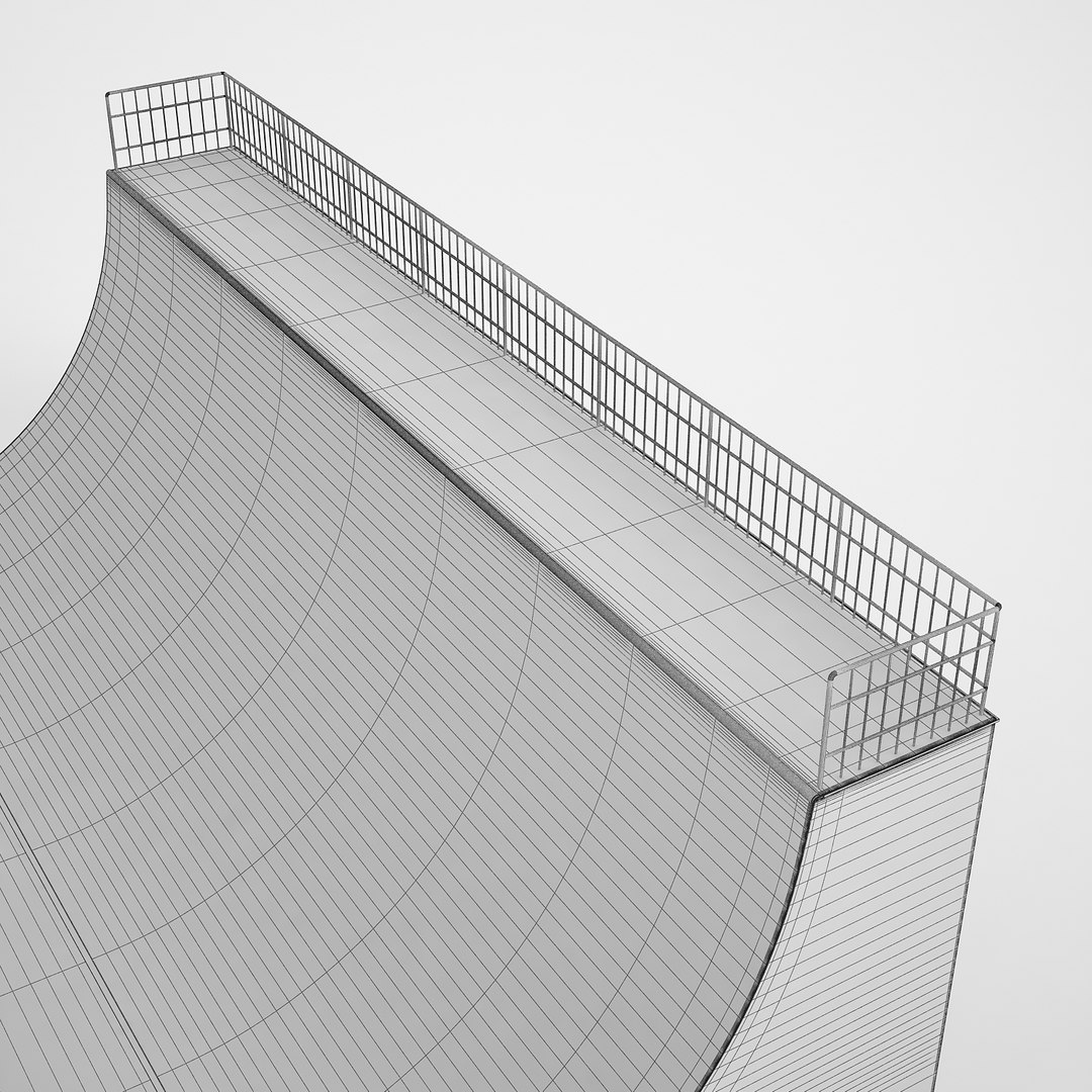 3D Model Half Pipe - TurboSquid 1190140