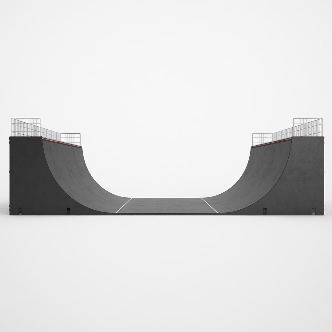 3D Model Half Pipe - TurboSquid 1190140
