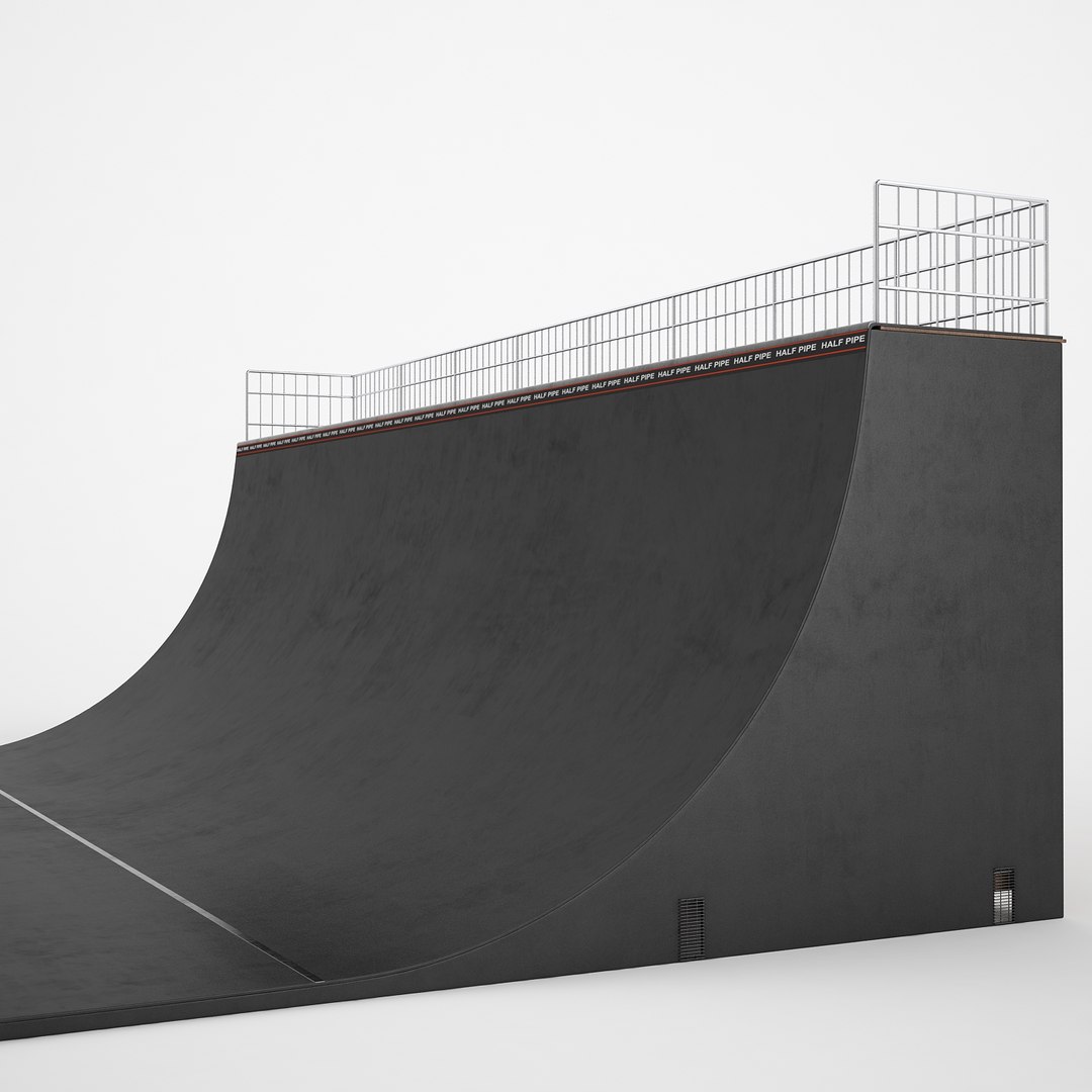 3D Model Half Pipe - TurboSquid 1190140