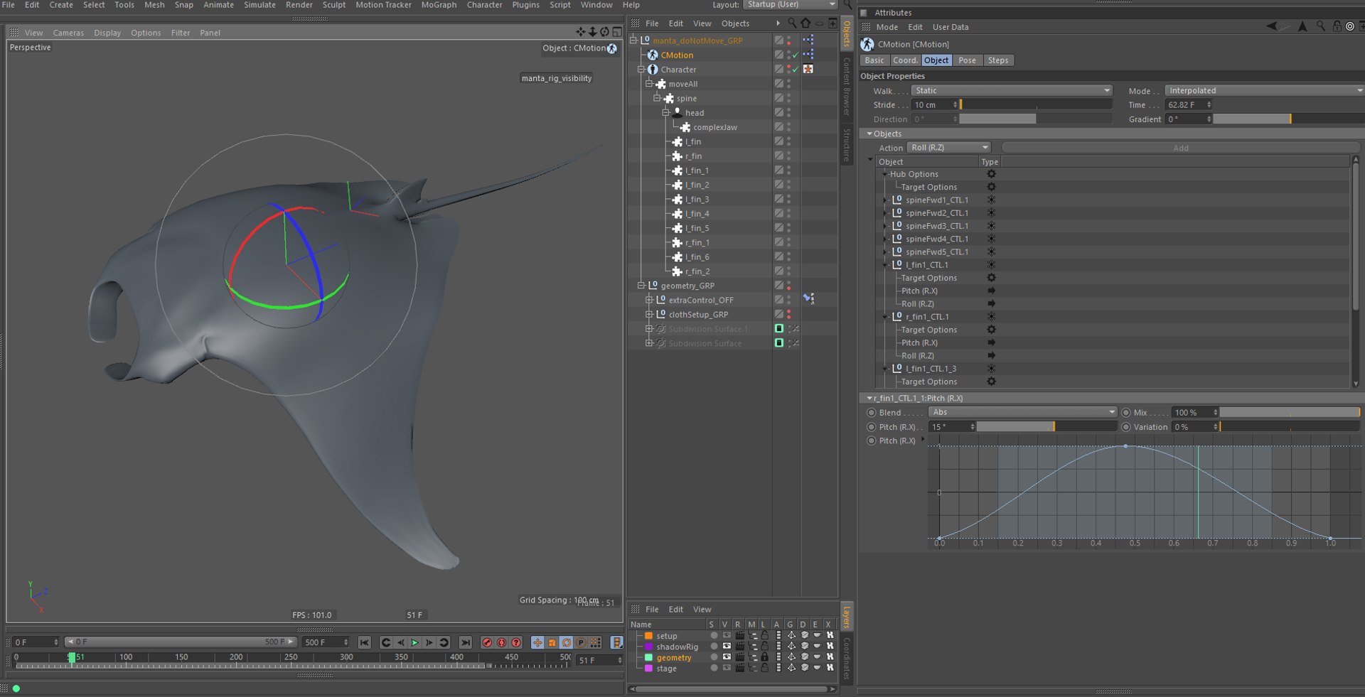 Realistic Manta Rigged Animation 3D Model - TurboSquid 1212250