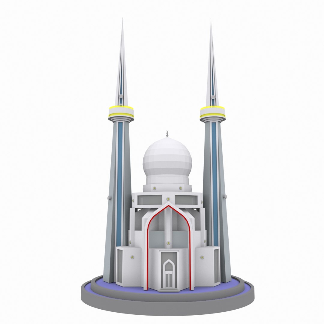 3D Modern Mosque - TurboSquid 2049898