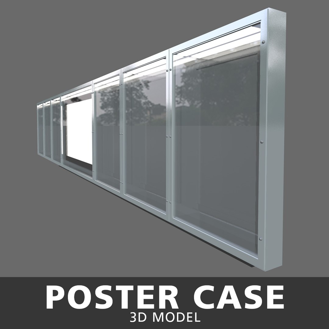 3D Poster Case Model - TurboSquid 1273968
