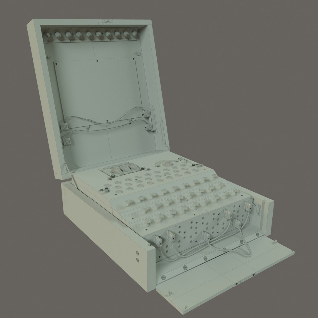 Enigma Machine 3D Model - TurboSquid 2304568