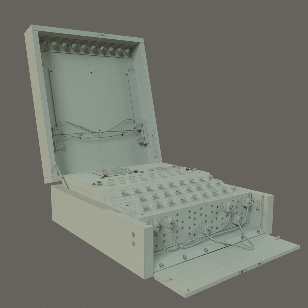 Enigma Machine 3D Model - TurboSquid 2304568