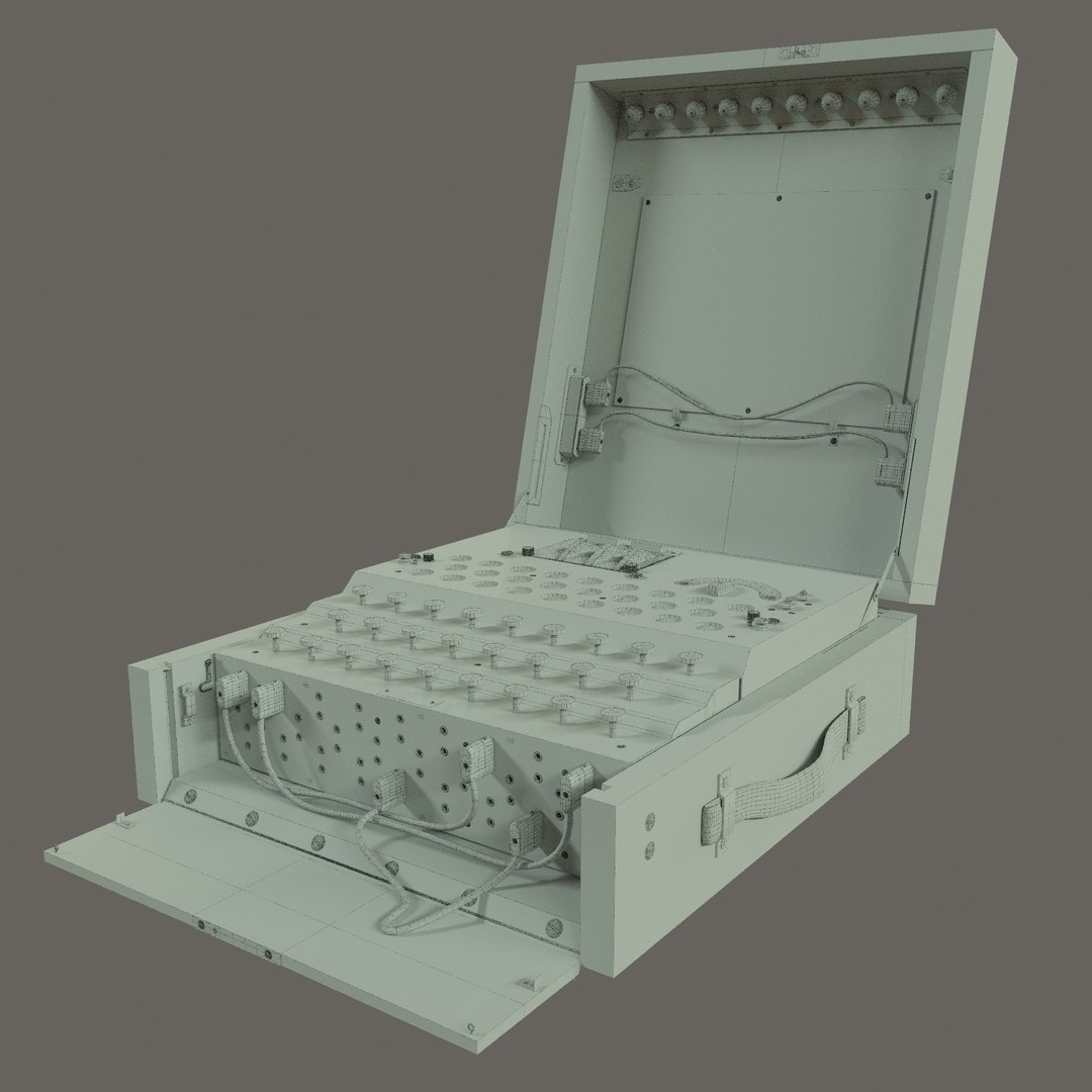 Enigma Machine 3D Model - TurboSquid 2304568