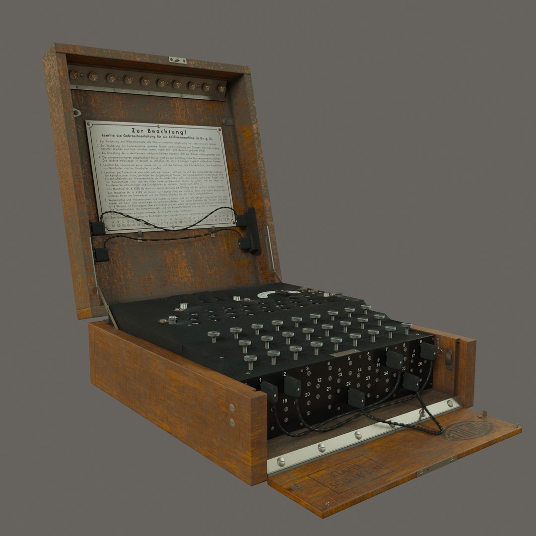 Enigma Machine 3D Model - TurboSquid 2304568