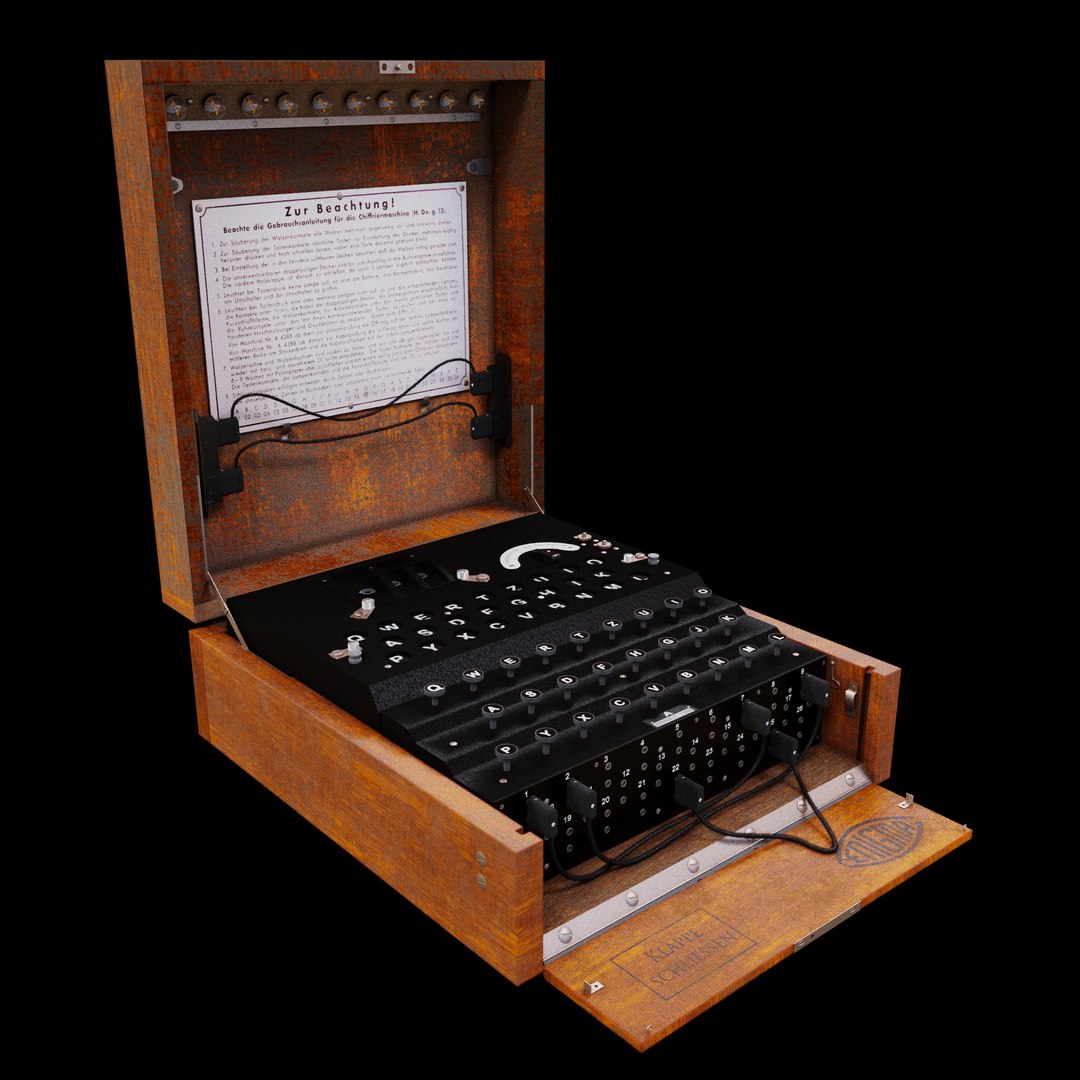 Enigma Machine 3D Model - TurboSquid 2304568