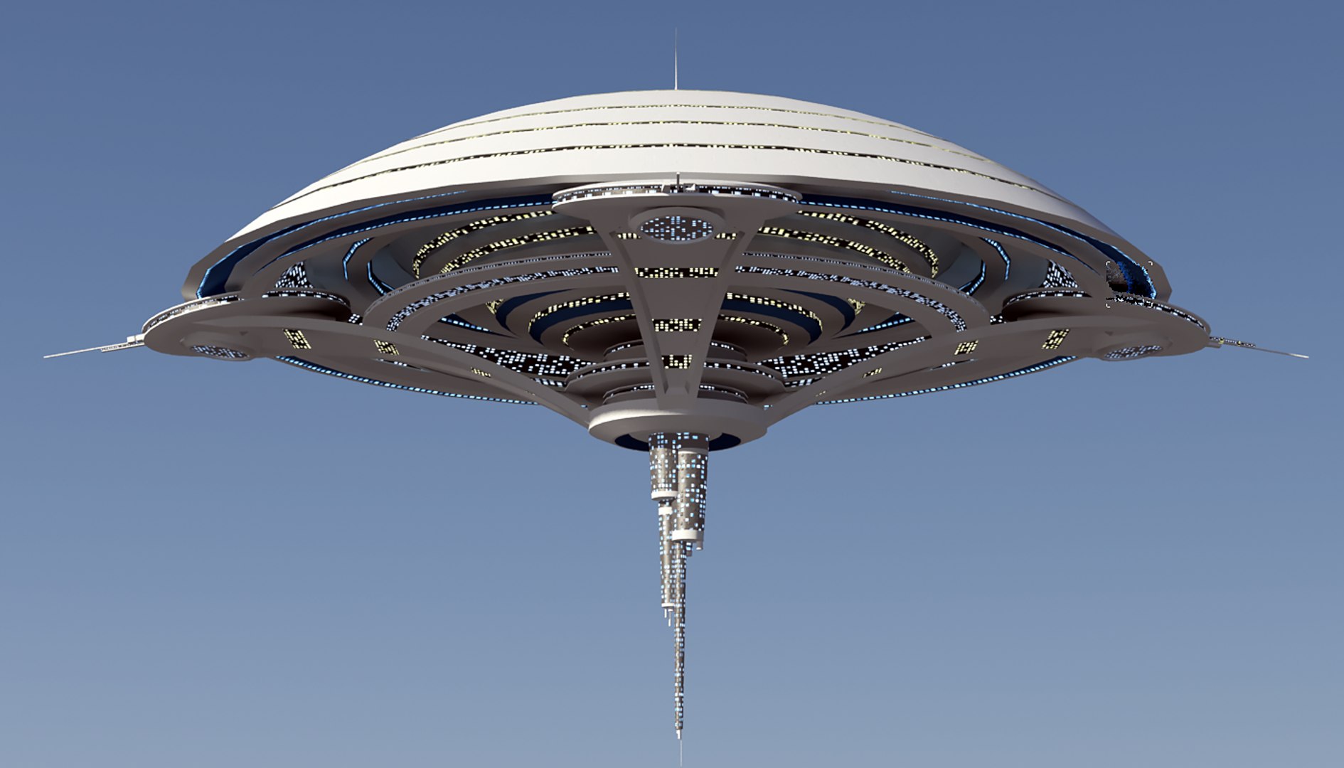 Max Futuristic Building Sci-fi