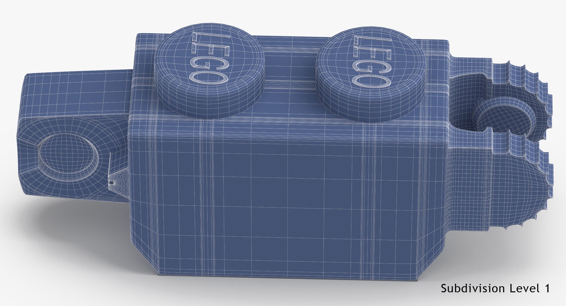 3D Lego Brick 1x2 Click - TurboSquid 1409380