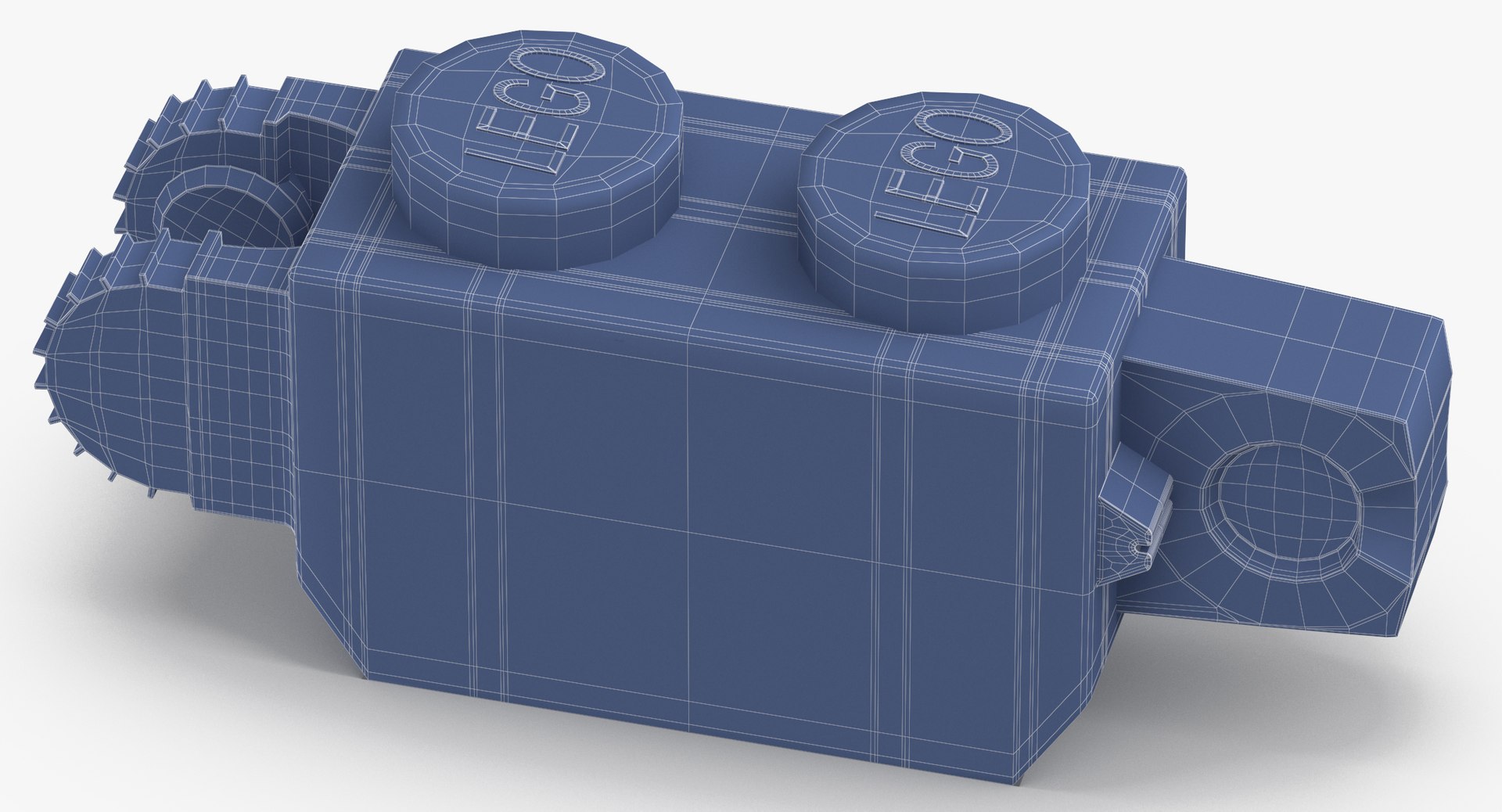 3D Lego Brick 1x2 Click - TurboSquid 1409380