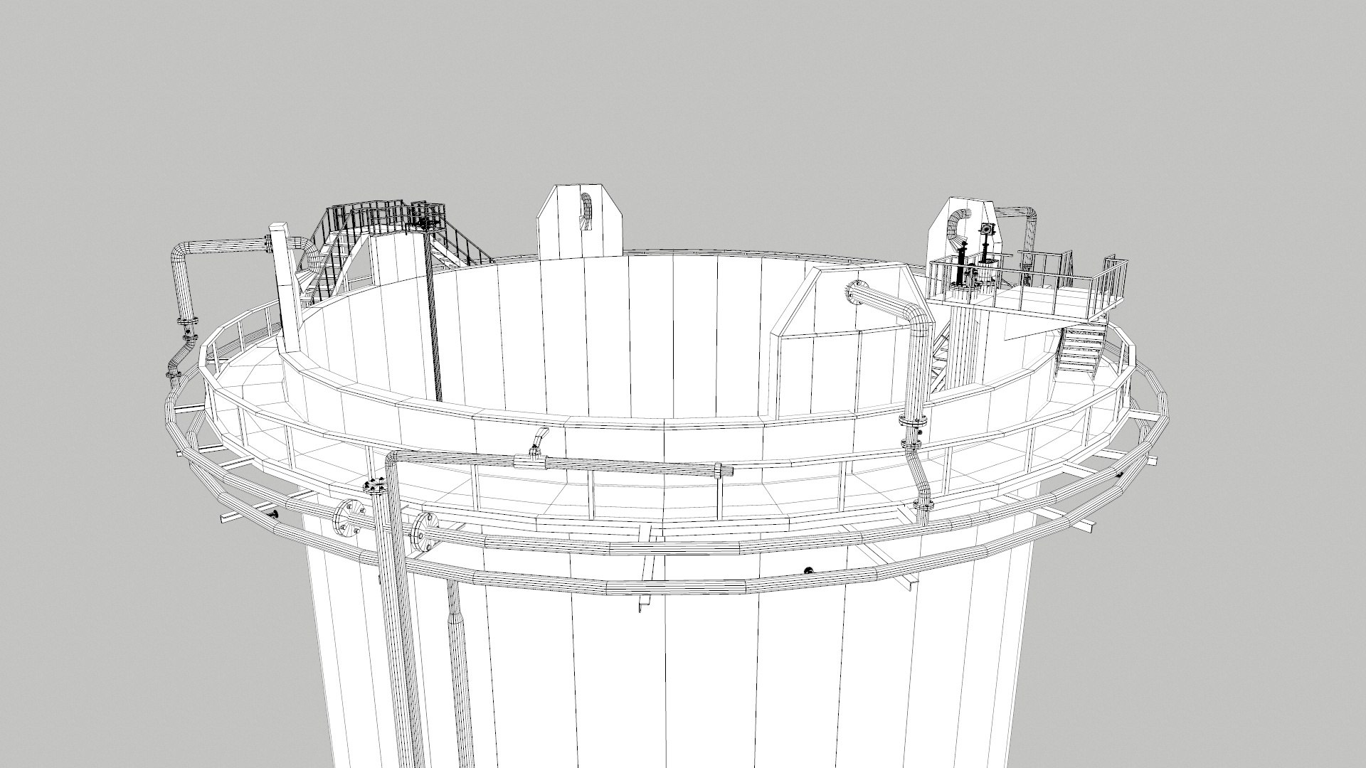 3D Oil Storage Tank - TurboSquid 2326851