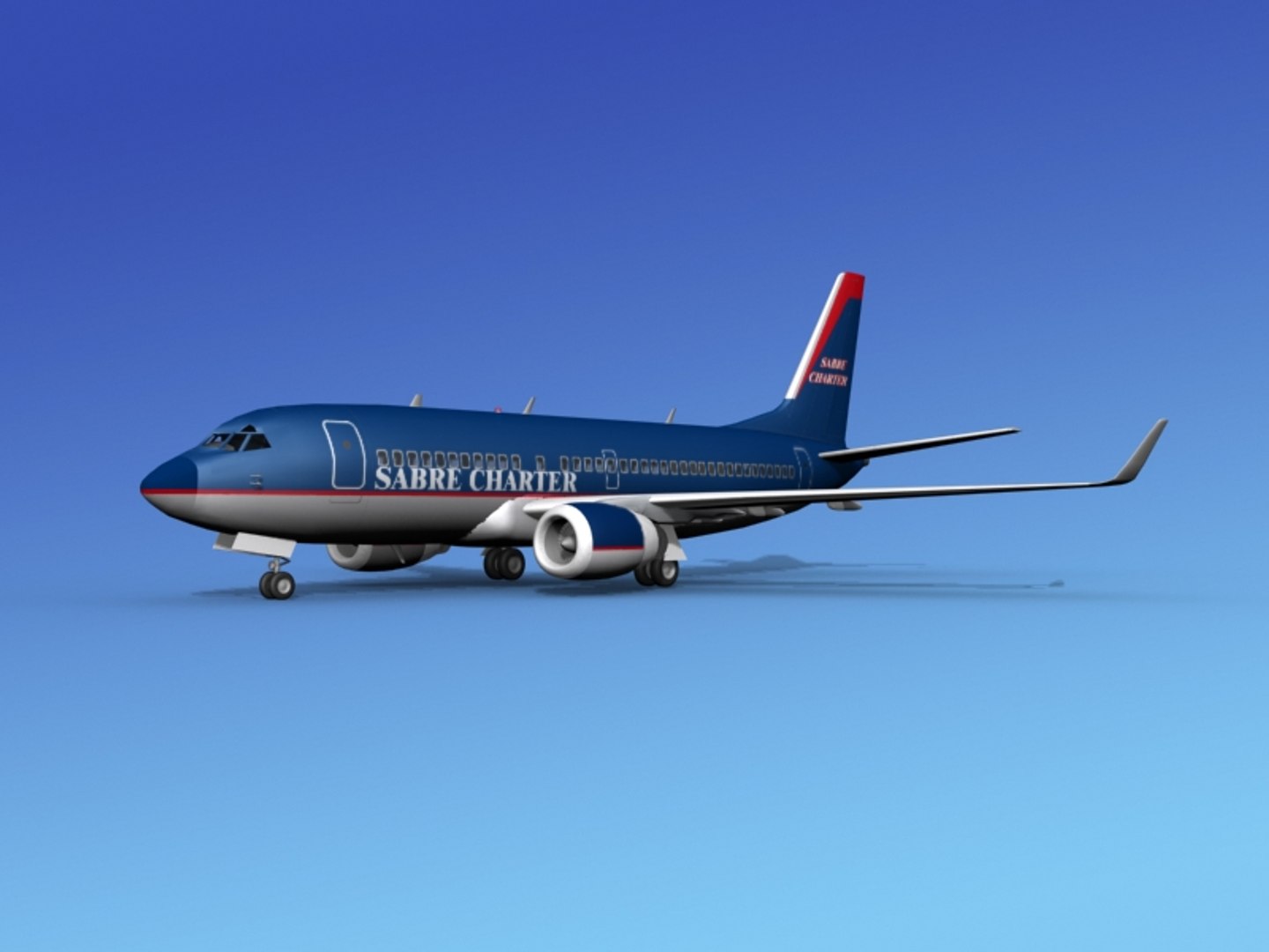 3d Boeing 737-700 737 737-700er Model