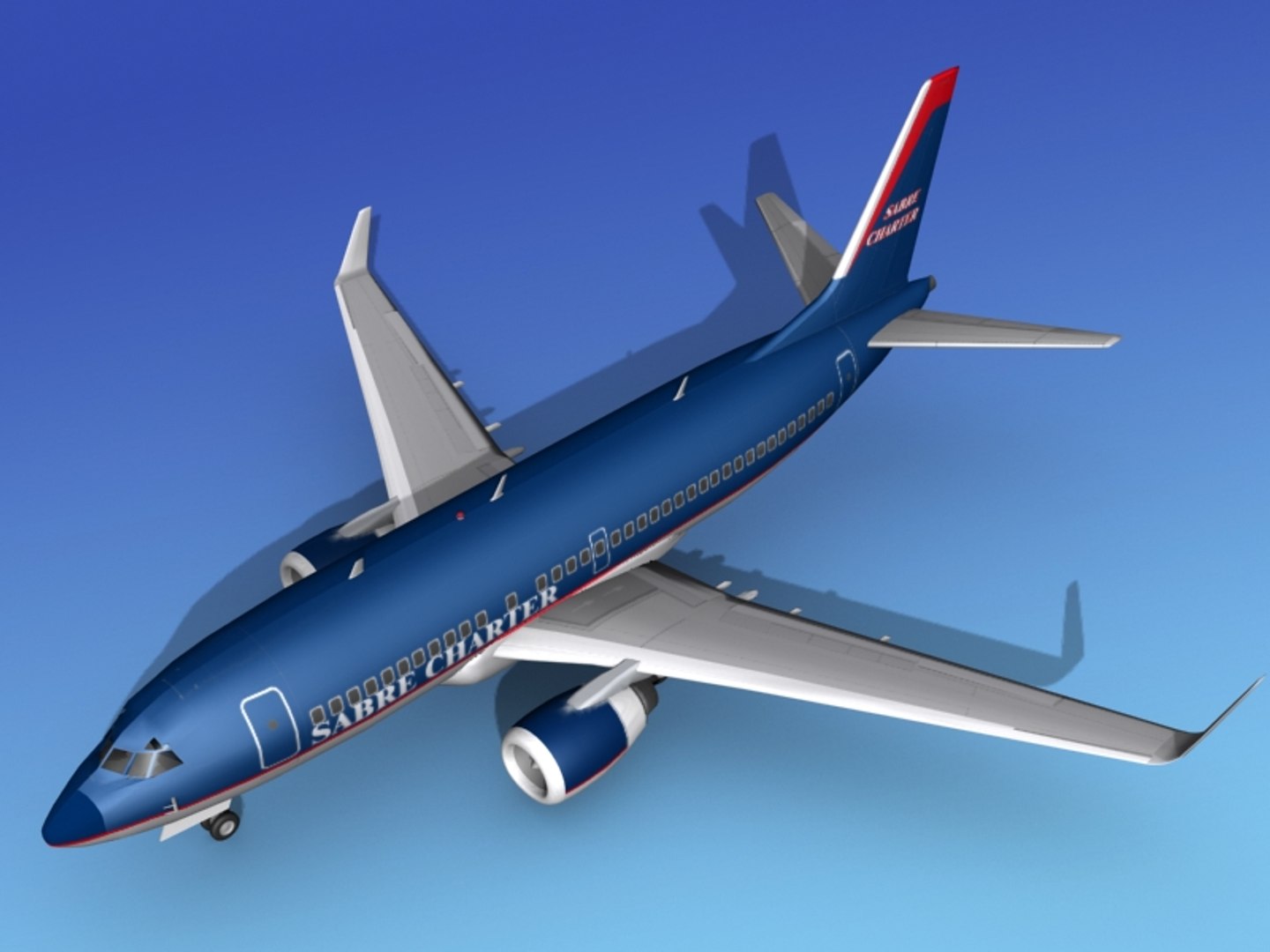 3d Boeing 737-700 737 737-700er Model