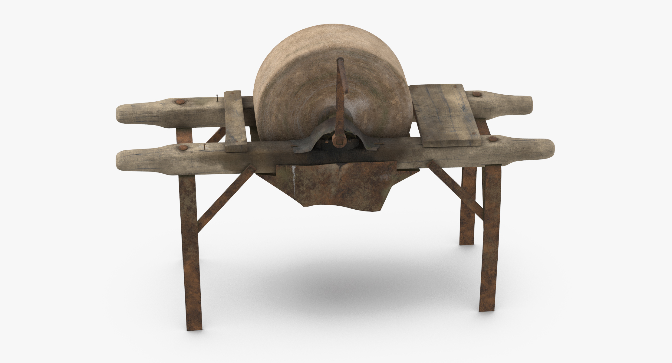 3d obj blacksmiths grinding stone