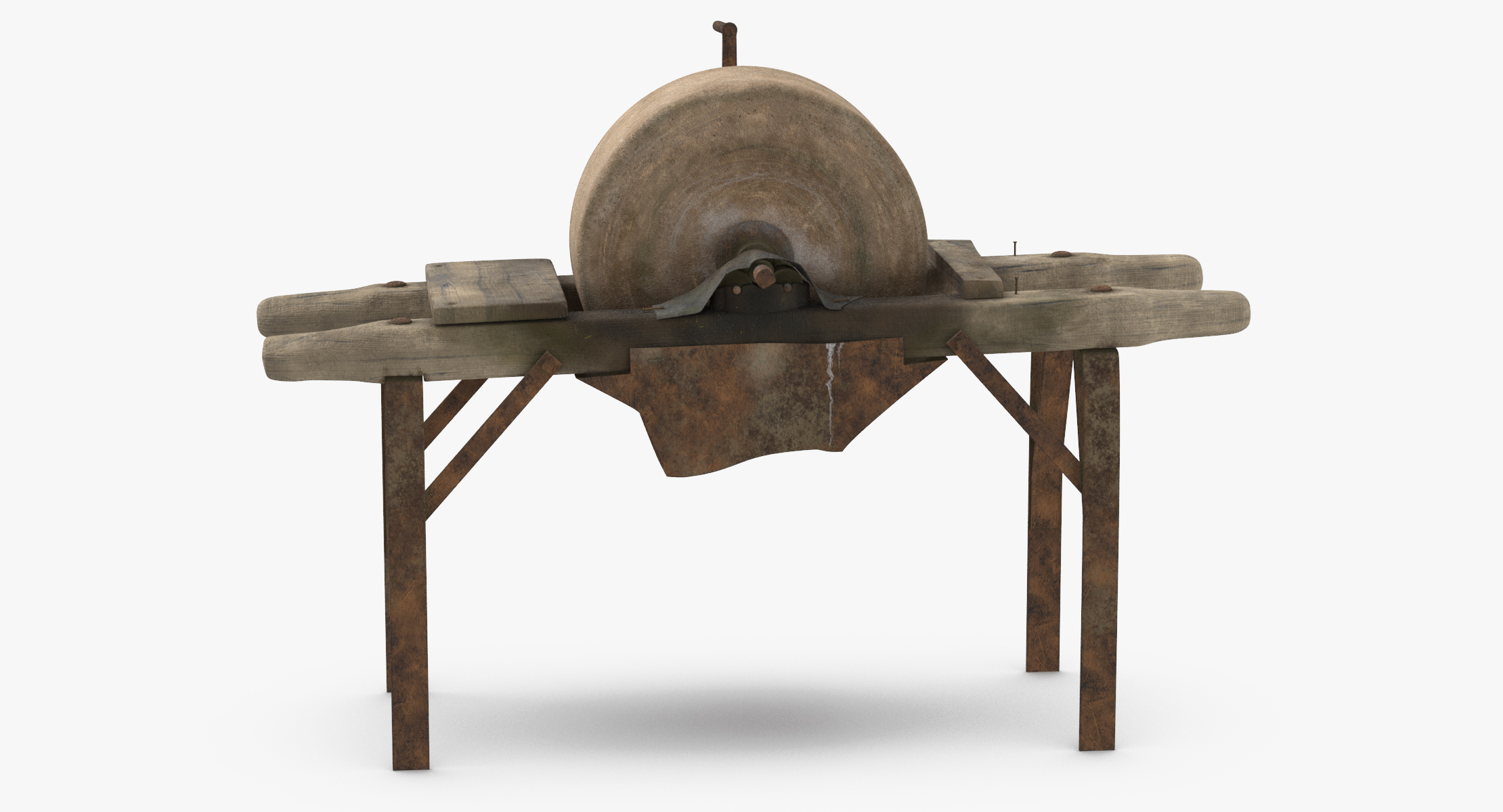 3d obj blacksmiths grinding stone