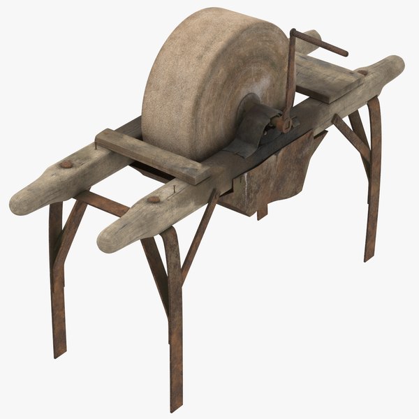 3d obj blacksmiths grinding stone