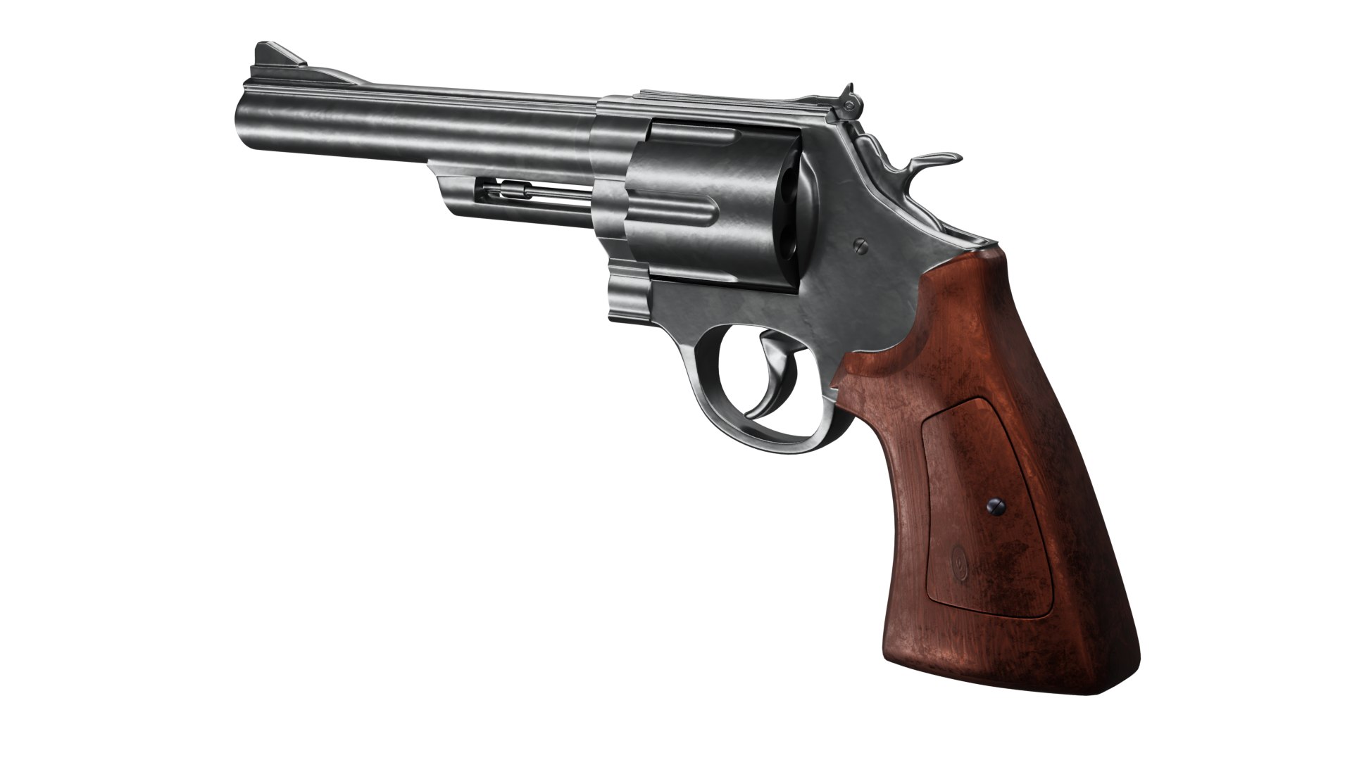 Revolver Gun With Bullets - 2 Colors Black And Silver Model ...