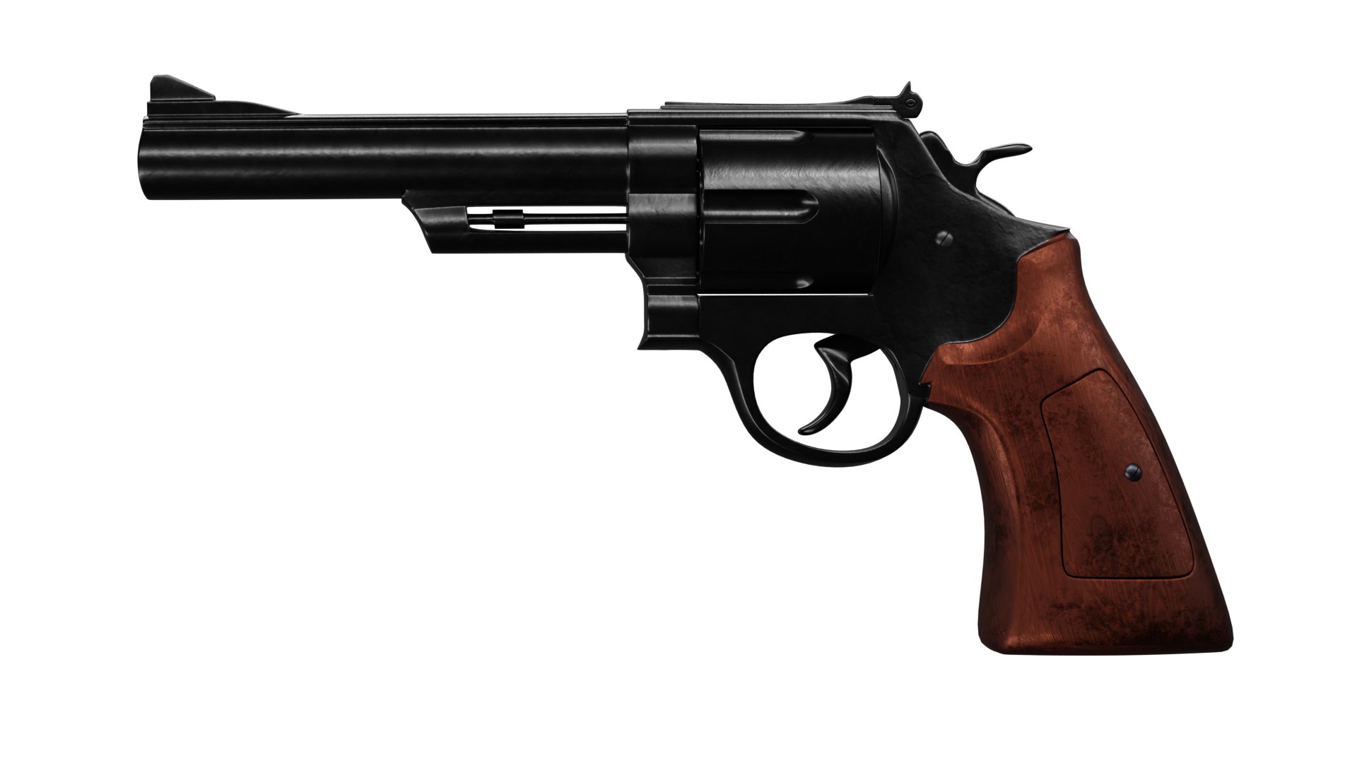 Revolver Gun With Bullets - 2 Colors Black And Silver Model ...