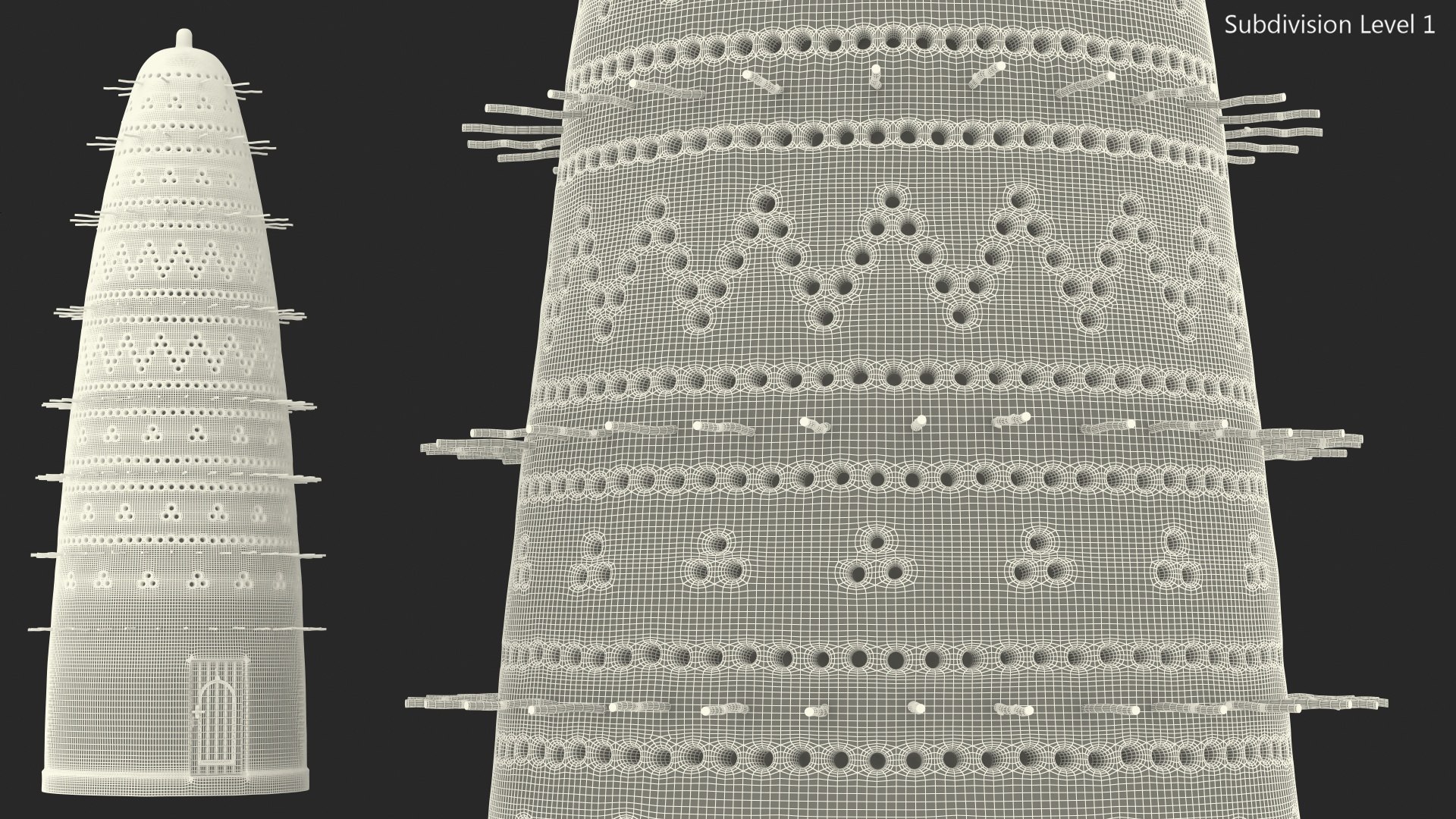 3D Pigeon Tower - TurboSquid 1993625