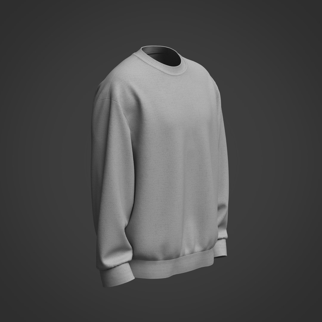 Mens Sweatshirt 3D Model - TurboSquid 2135543