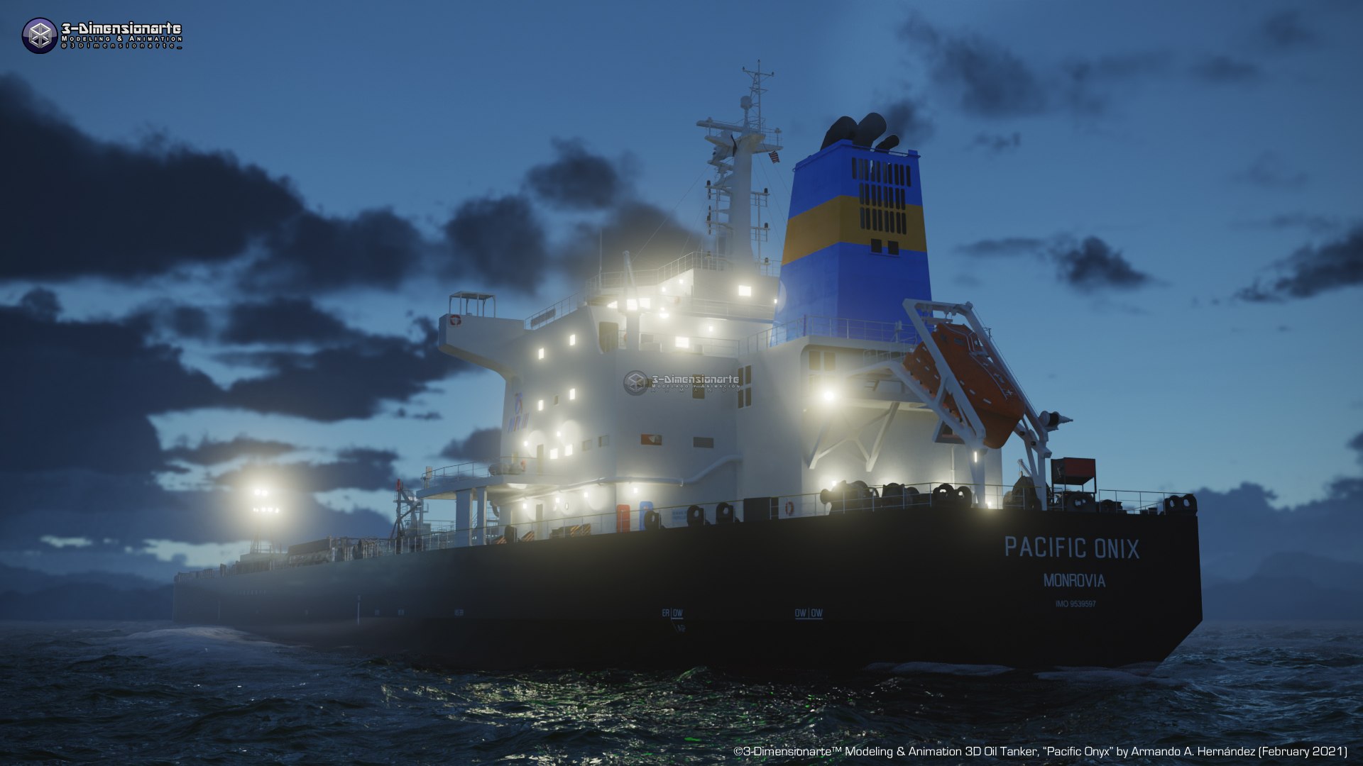 3D Model Oil Tanker Ship DW 50000MT - TurboSquid 2075051