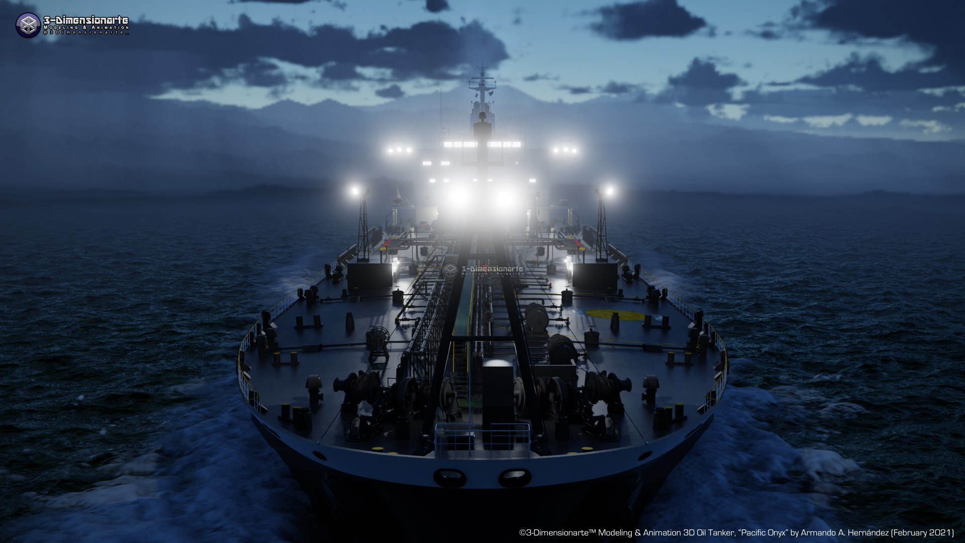 3D Model Oil Tanker Ship DW 50000MT - TurboSquid 2075051