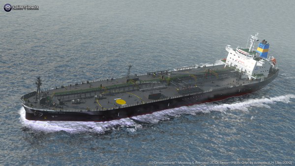 modelo 3d Oil Tanker Ship DW 50000MT - TurboSquid 2075051