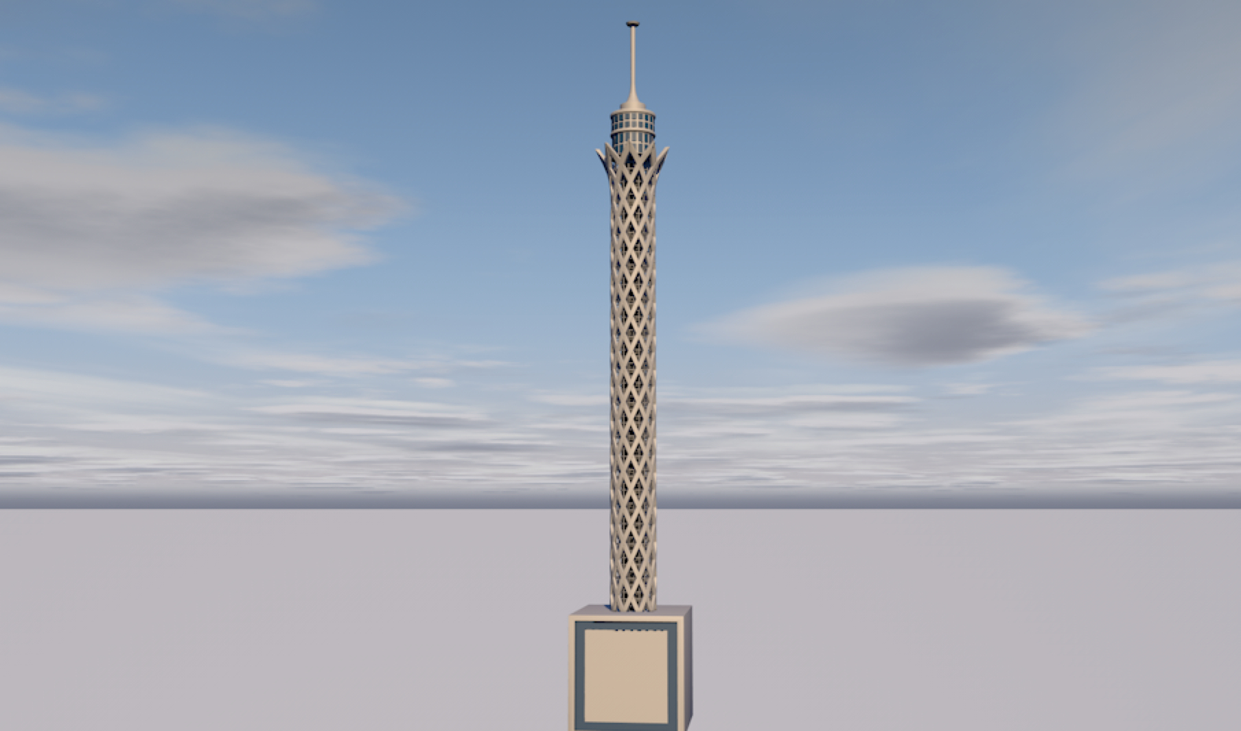Cairo tower 3D model - TurboSquid 1365781
