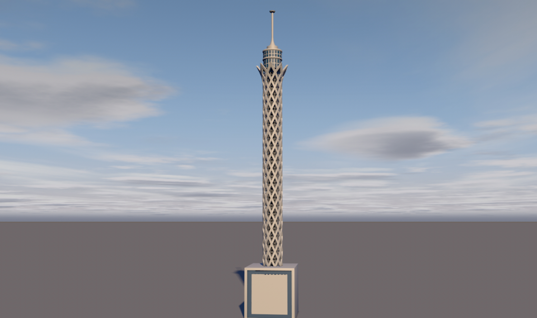 Cairo tower 3D model - TurboSquid 1365781