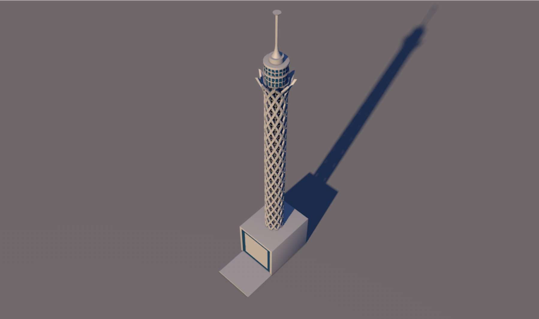 Cairo tower 3D model - TurboSquid 1365781